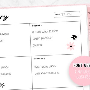 Planner Font Bundle Handwriting Fonts for Goodnotes Fonts for Procreate ...