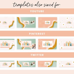 Retro Facebook Banner Templates - Social Media Templates Canva ...