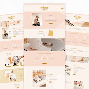 Squarespace Template - Coach Business Website - Squarespace 7.1 - Boho Website Design ...