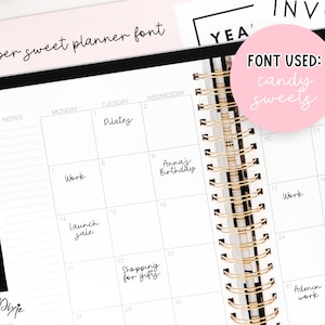 Planner Font Bundle - Handwriting Fonts for Goodnotes - Fonts for ...