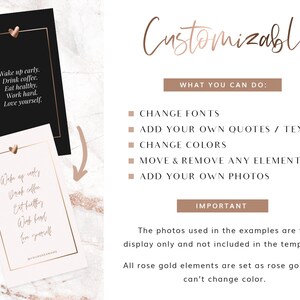 Instagram Stories Template Canva Rose Gold Marble Black Instagram Story ...