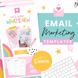 Email Marketing Templates Canva Newsletter Template Rainbow Mailing ...