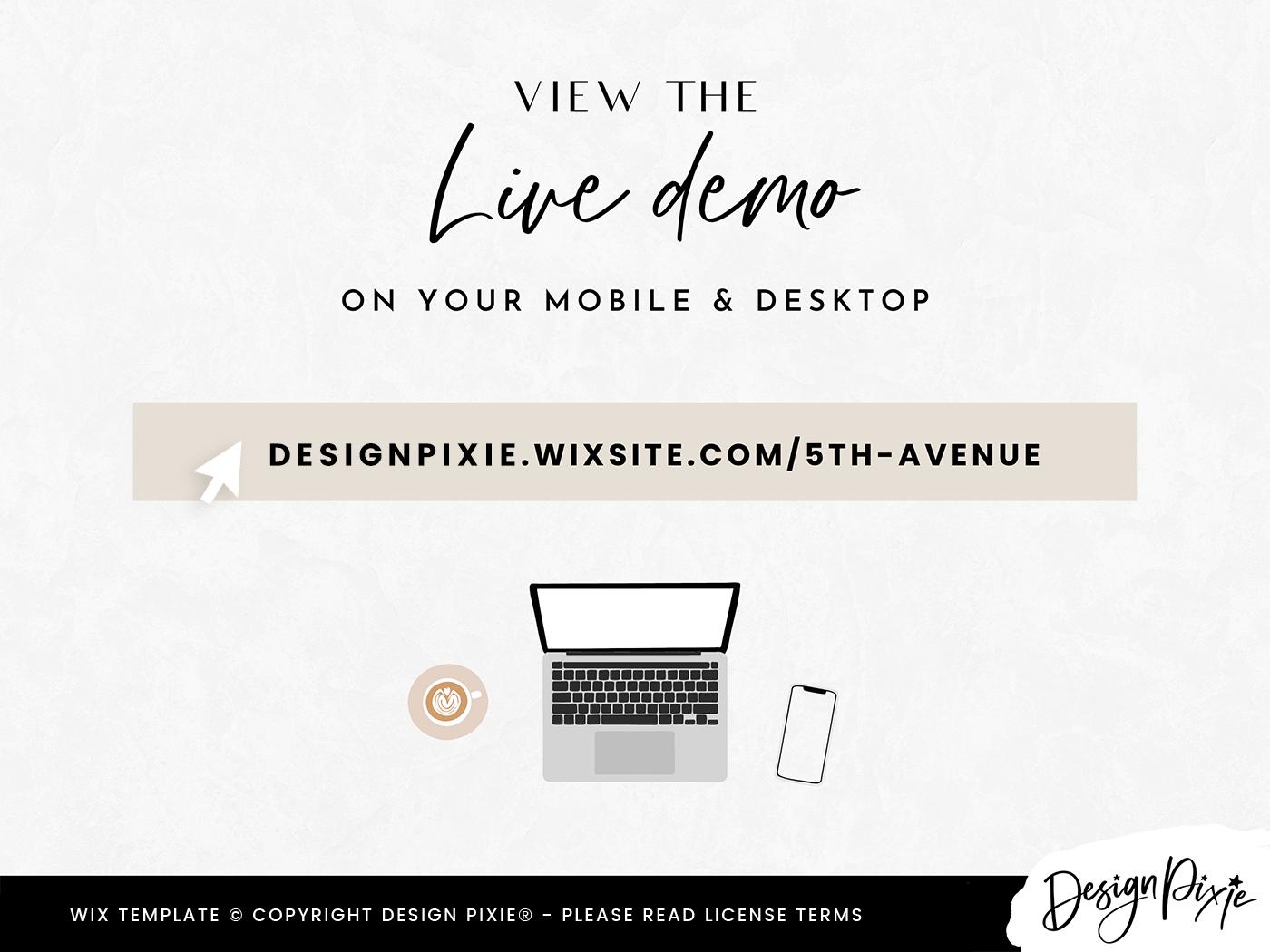 Minimal White Wix Website Template - Social Media Manager - Modern ...