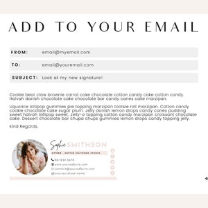 Email Signature Template Canva - Gmail Signature Design - Pink Business ...