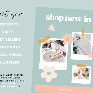 Email Marketing Templates Canva - Newsletter Template - Mailing List ...