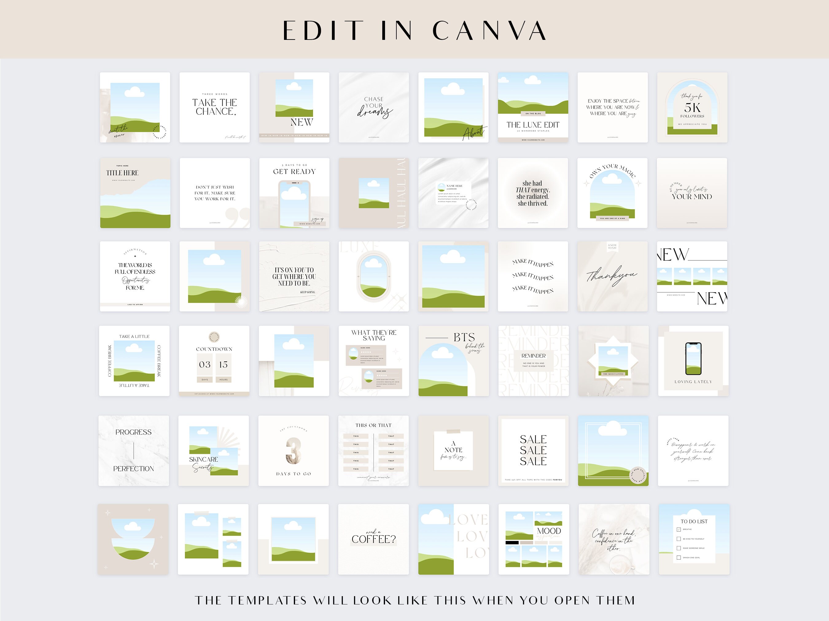 Instagram Post Templates Canva Quotes for Instagram - Etsy Australia