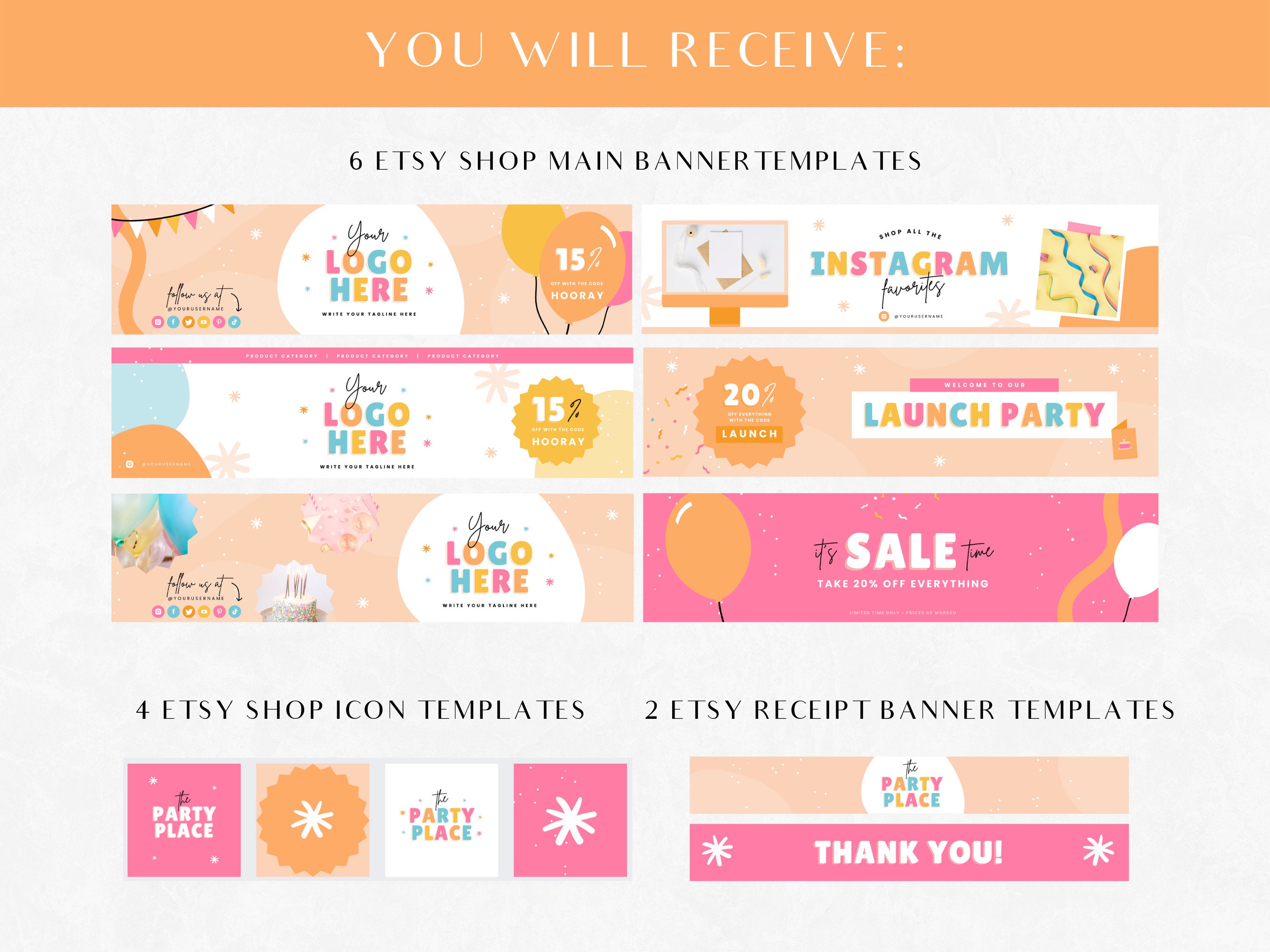 Etsy Shop Banner Templates Etsy Design Ideas Etsy Store - Etsy UK
