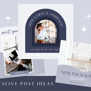 Instagram Post Templates Virtual Assistant - Quotes for Instagram ...