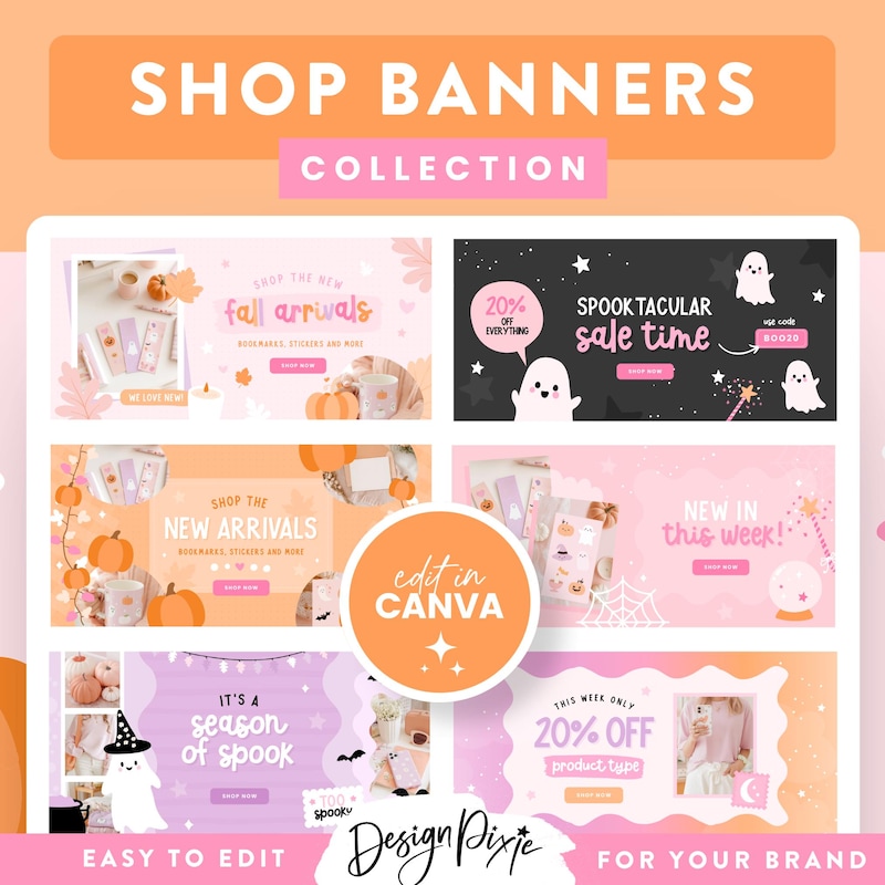 Aesthetic Halloween Banner - Etsy