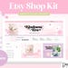 Etsy Shop Banner Templates Canva Pastel Rainbow Branding Etsy Store ...