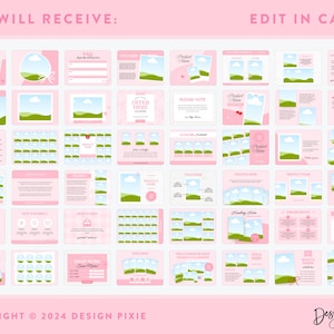 Pink Marketing Templates - Canva Listing Designs - Etsy Listing Mockups ...