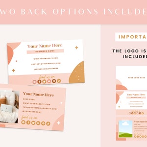 Boho Business Card Template - Canva Business Card - Daze and Magic ...