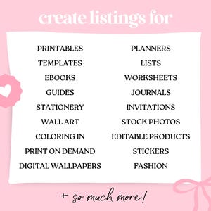 Pink Marketing Templates - Canva Listing Designs - Etsy Listing Mockups ...
