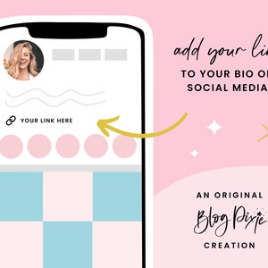 Rainbow Links Website Template Canva - Link in Bio Website - Instagram ...