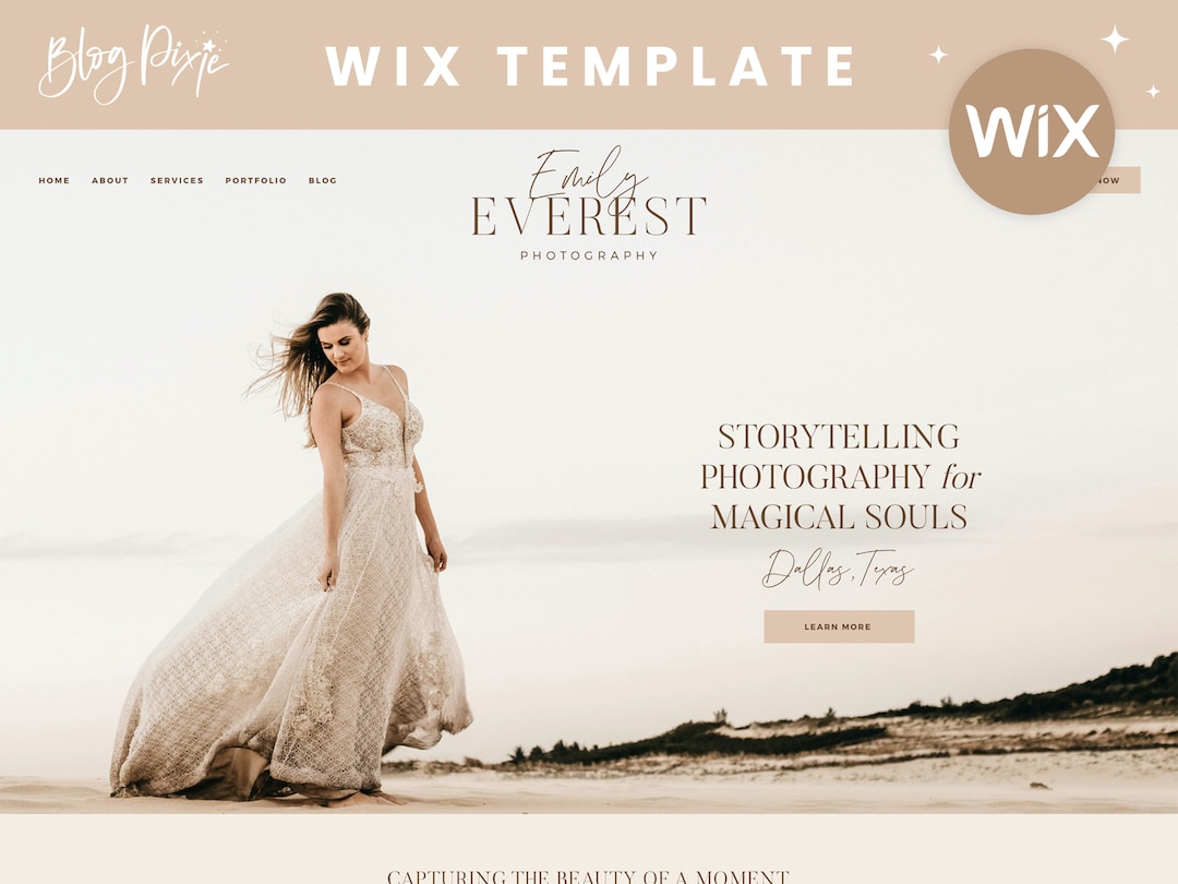 Wix Website Photography Web Design for Photographer Wix Website ...
