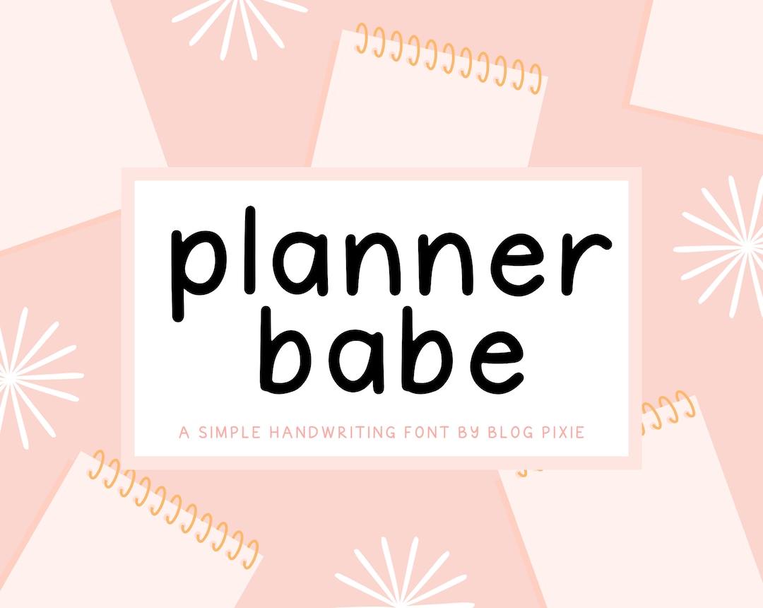 Planner Font - Digital Planning - Goodnotes Fonts - Fonts for Procreate ...