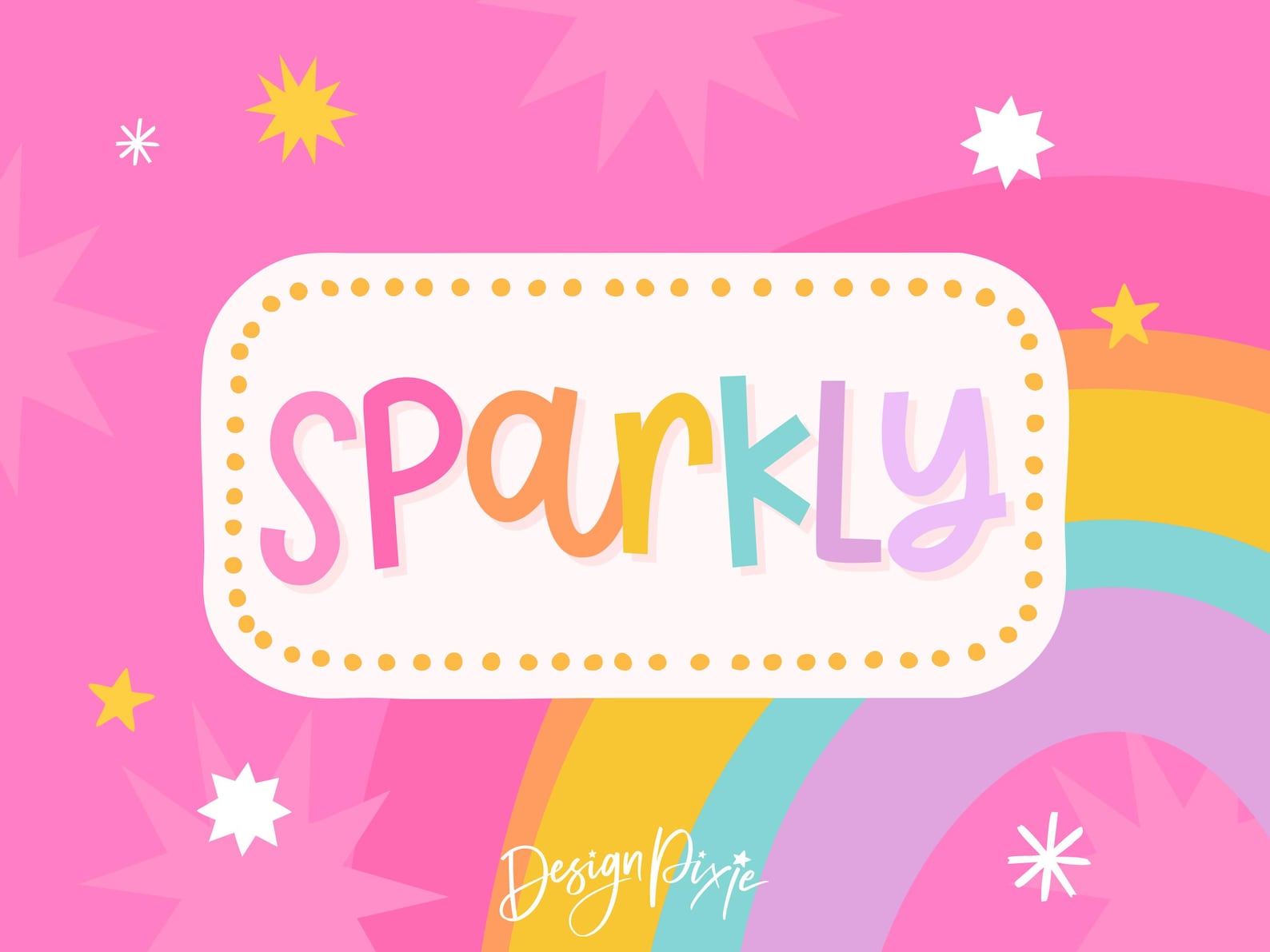 Sparkly Font - Bouncy Handwritten Font - Cute Quirky Script for Quotes ...