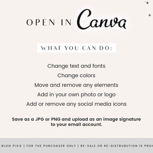 Email Signature Template Canva - Boho Business Email Signature Design ...