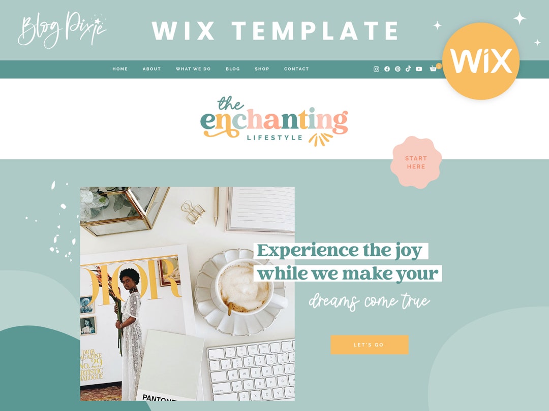 Wix Website Template Rainbow Colorful Wix Website Creative Wix Layout ...