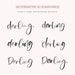 Brush Script Calligraphy Font Darling Font Modern Fonts Font Download ...
