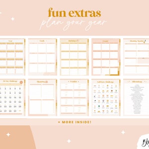 Digital Planner Boho - Goodnotes Undated Planner - Digital Stickers ...