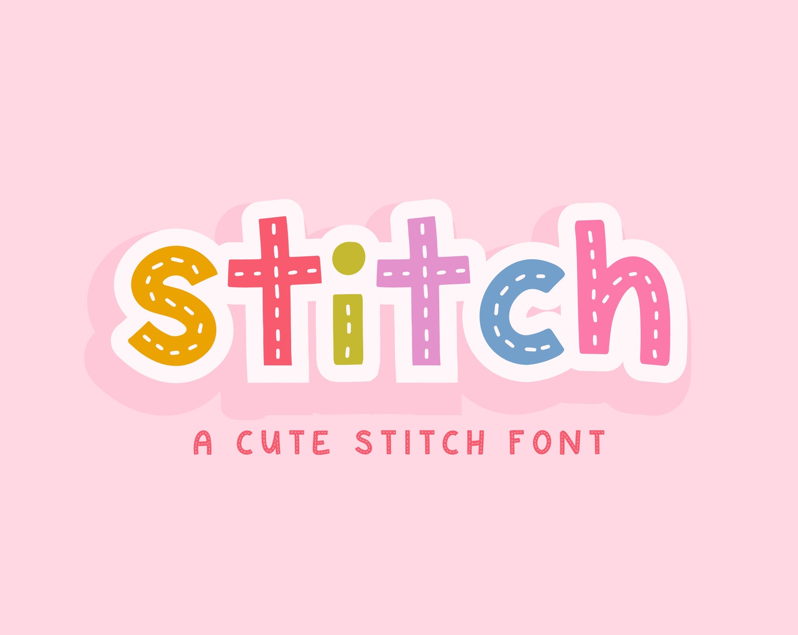 Stitch Font - Fonts for Lettering - Font for Canva - Handwritten Fonts ...