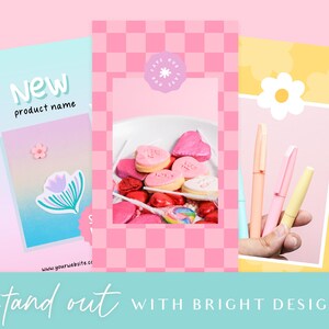 Rainbow Instagram Post Templates Canva - Positive Quotes for Instagram ...