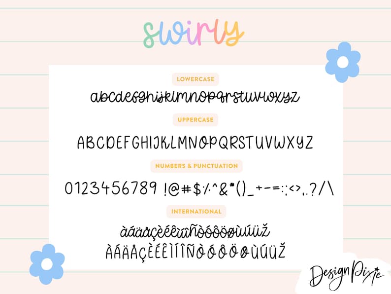 Swirly Font - Cute Monoline Handwritten Script for Names and Quotes ...