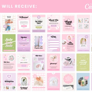 Pink Email Marketing Templates - Canva Newsletter Template - Pastel ...