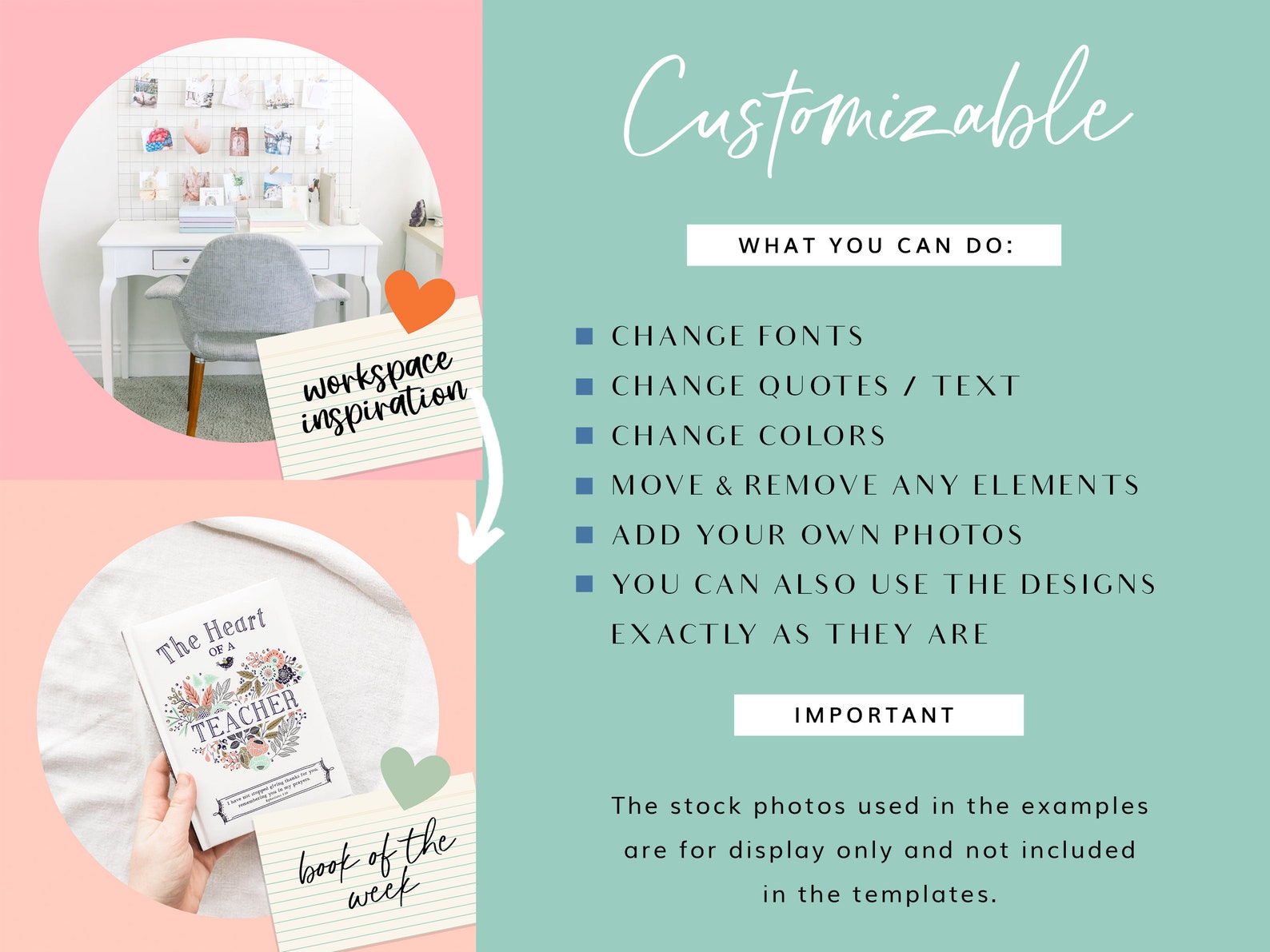 Teacher Instagram Post Templates Canva Teacher Social Media Posts Pack ...