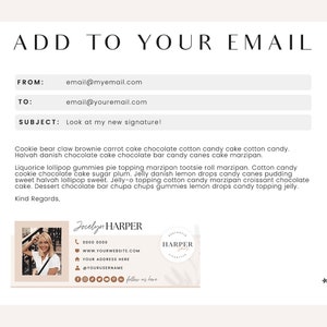 Boho Email Signature Template Canva - Business Email Signature Design ...