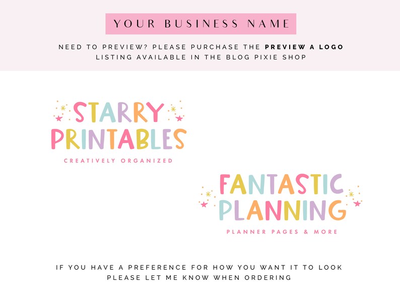 Bright Colorful Logo Design Small Business Logo Fun Logos - Etsy