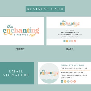 Logo Design - Pastel Colorful Logo - Retro Boho Logo - Small Business Logo - Bright Modern Logos ...