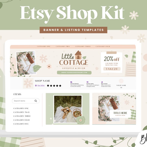 Cottagecore Banner - Etsy