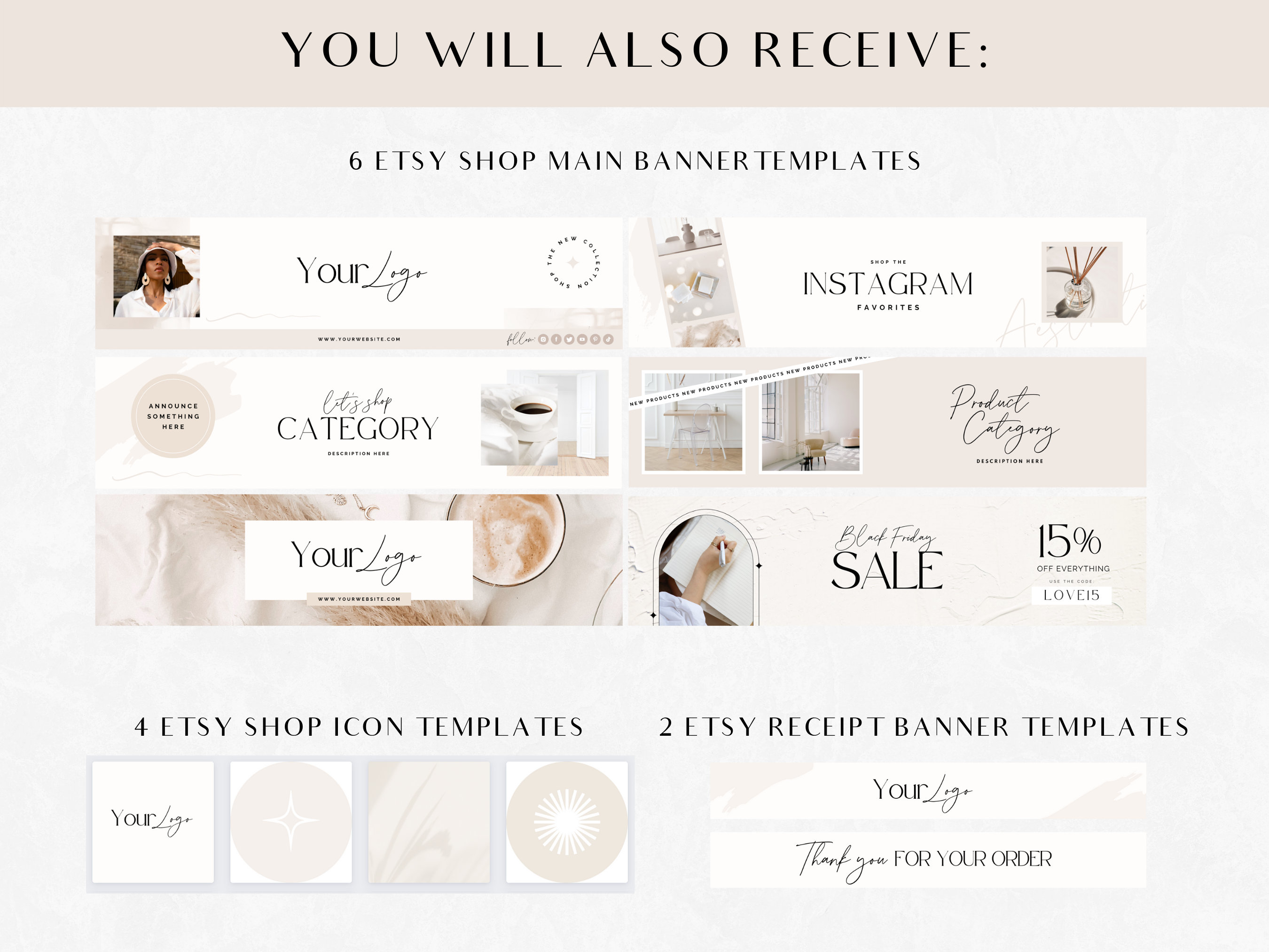 Etsy Shop Banner Kit Canva Etsy Banner Templates Etsy - Etsy Australia
