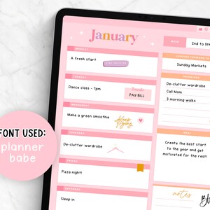 Planner Font Bundle Handwriting Fonts for Goodnotes Fonts for Procreate ...