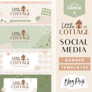 Cottagecore Branding Templates - Facebook Banners - Social Media ...