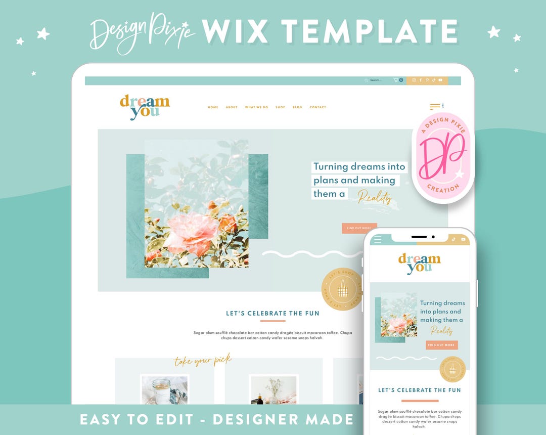 Wix Website Template - Small Business Coach Website - Creative Wix ...