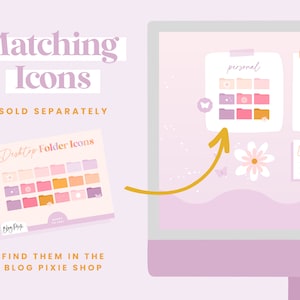 Desktop Organizer Wallpaper Pink Purple - Desktop Background Aesthetic ...