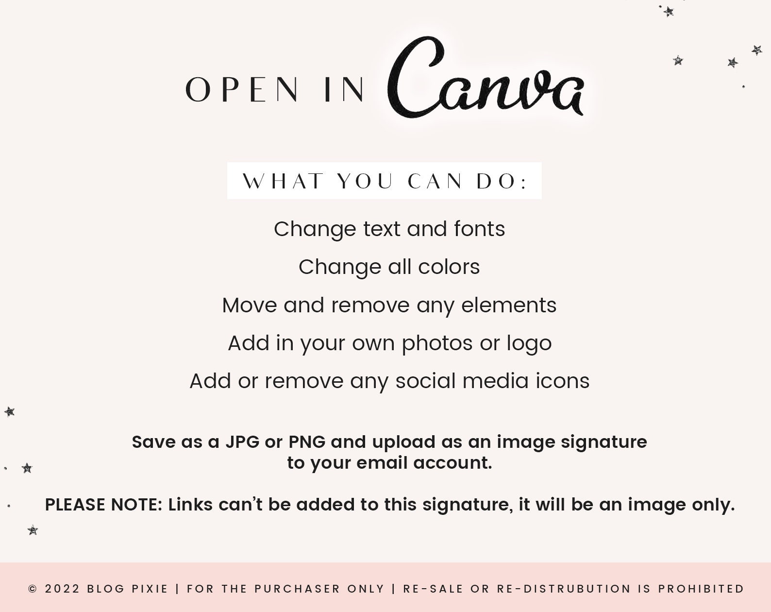 Email Signature Template Canva Bright Pink Business Email - Etsy