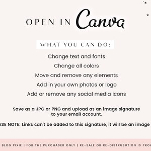 Email Signature Template Canva - Bright Pink Business Email Design ...