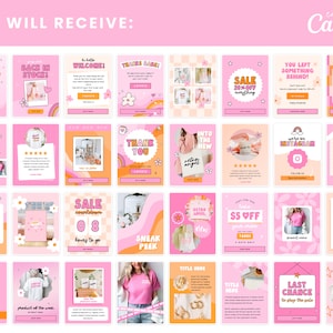 Pink Email Marketing Templates - Canva Newsletter Template - Mailing ...