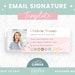 Email Signature Template Canva - Pastel Rainbow Colorful Branding ...