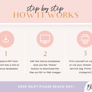 Pink Retro Display Card Template Canva Jewelry Display Card Hair Clip ...