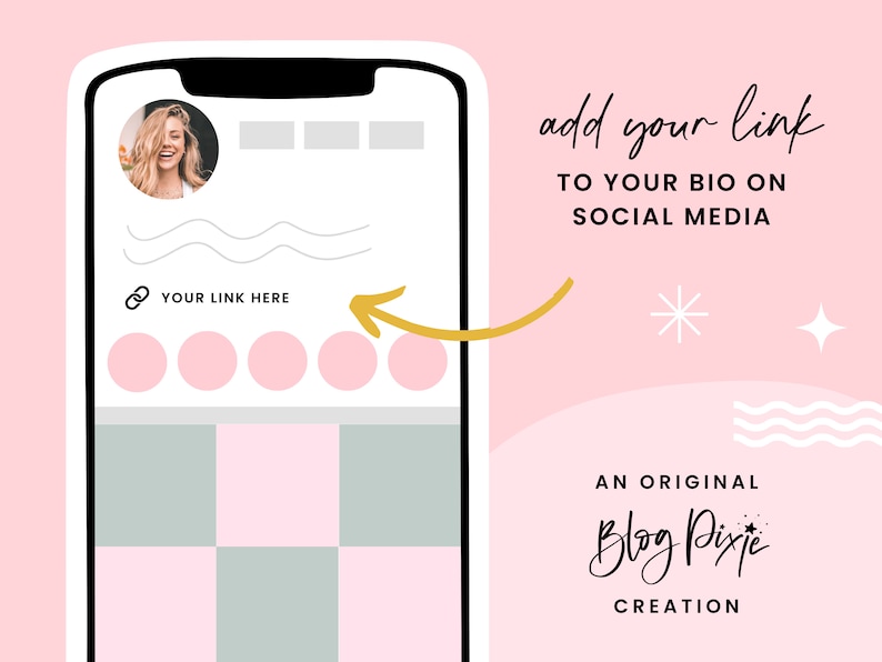 Link in Bio Page Template Canva - Links Website - Instagram Landing ...