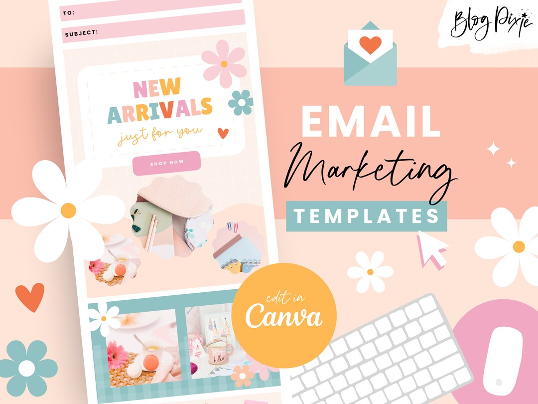 Email Marketing Templates Canva Newsletter Template Mailing List Design ...
