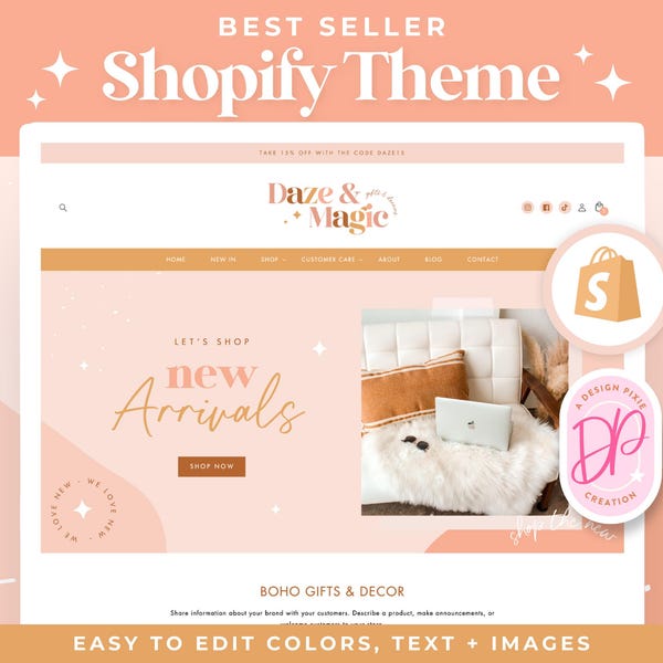 Shopify Website Templates - Etsy