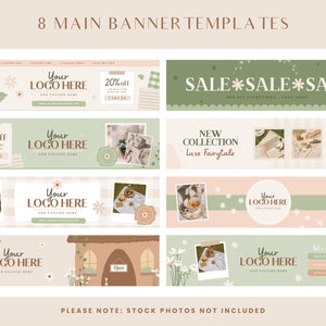 Cottagecore Aesthetic Etsy Banner Kit - Etsy Shop Banner Templates ...
