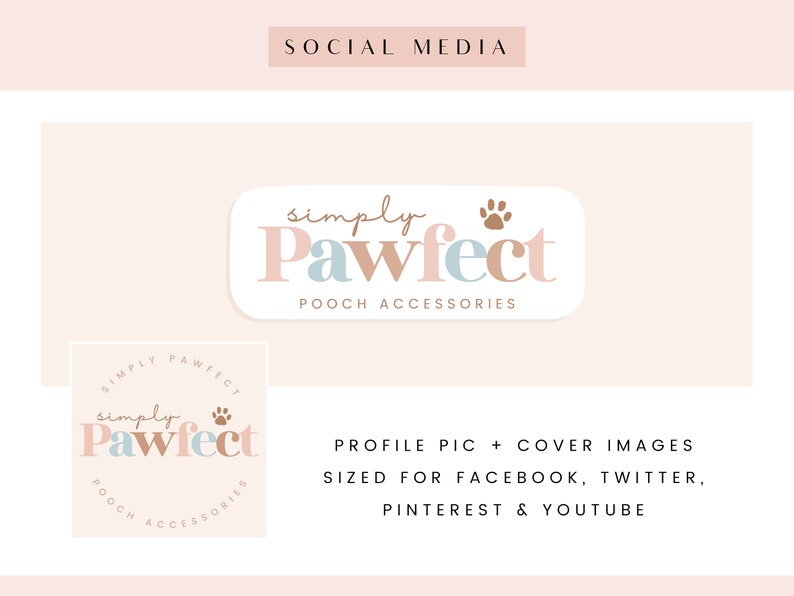 Paw Logo Design - Pet Logo - Dog Paw Logo - Pet Shop Accessories ...