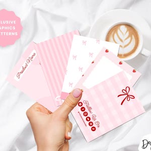 Coquette Display Card Templates Canva - Jewelry Backing Product Display ...